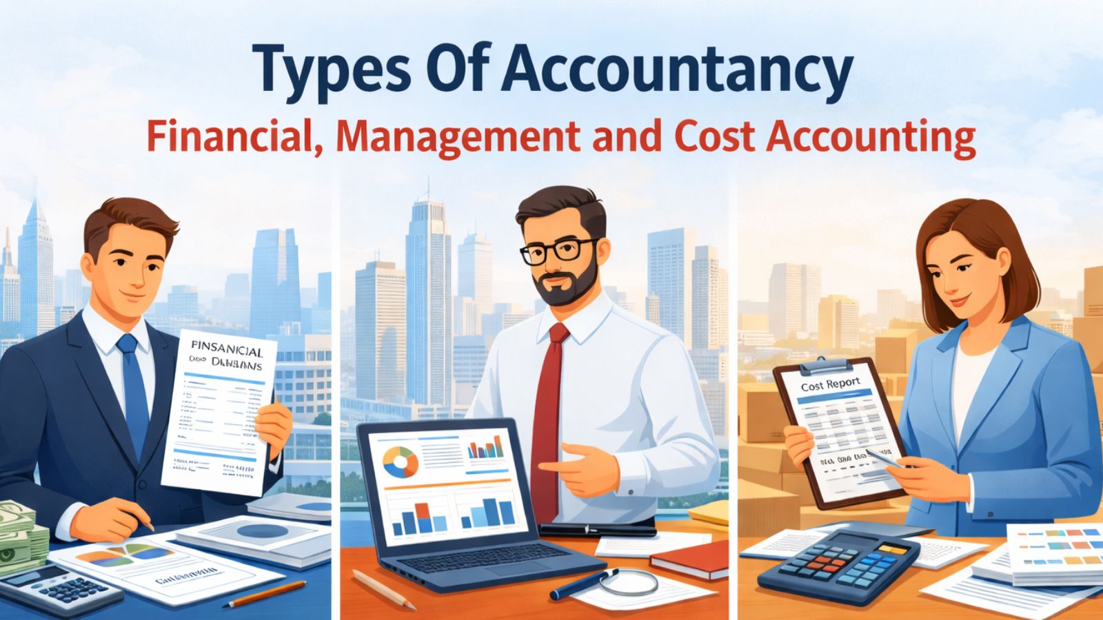 Types Of Accountancy: Financial, Management and Cost Accounting